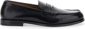 Dsquared2 Homme, Chaussures, Noir, Taille: 43 EU Leather Mocassins