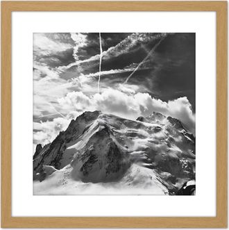Artery8 Ich ging zum Mont-Blanc-Tacul-Berggipfel Gerahmter Kunstdruck 23x23 cm