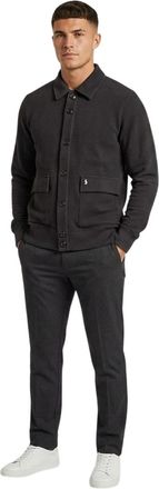 Luke Cribbs Strickjacke f&uuml;r Herren, Jerseyware (Schwarz)