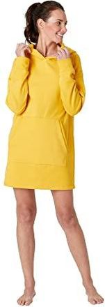 Kindy Robe Sweat dintérieur à Capuche et Poche Made in France - Couleur - Jaune - Pointure - 5/XLarge