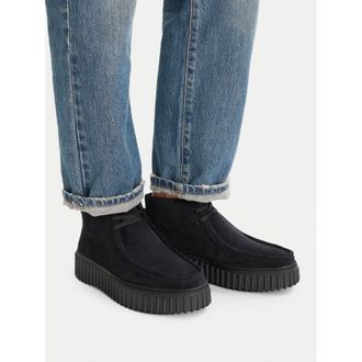 Clarks Schn&uuml;rschuhe Clarks Torhill Moss 26179360 Schwarz