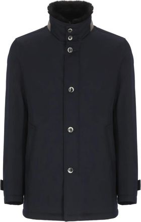 Herno Klassischer Mantel - Blau