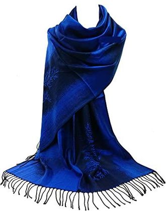 GFM &Eacute;charpe ch&acirc;le style pashmina &agrave; motif floral (FRL3), L