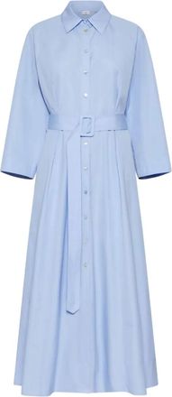 Marella robe-chemise &agrave; taille ceintur&eacute;e - Bleu
