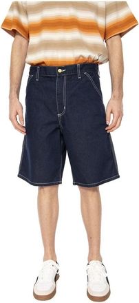 Carhartt Work in Progress Homme, Shorts, Bleu, Taille: W27 Bermuda Denim Jeans