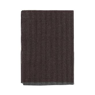 Brunello Cucinelli Rippstrick-Kaschmirschal - - Accessories - Herren - Braun - ONE SIZE