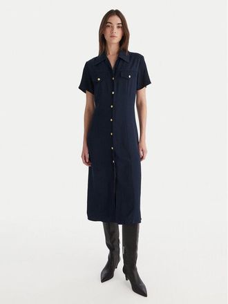 Tommy Hilfiger Hemdkleid WW0WW45802 Dunkelblau Regular Fit