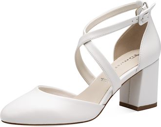 Tamaris Pumps Damen Vegan Elegant wei&szlig;,EU 40