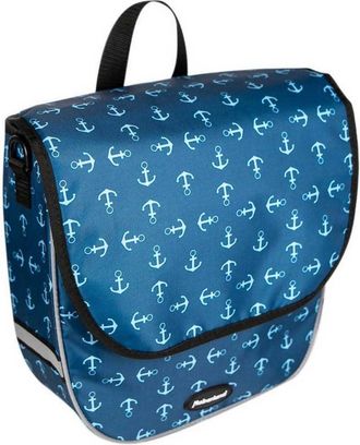Haberland Trendy Einzeltasche Blau,Wei&szlig; 28 x 10 x 28 cm