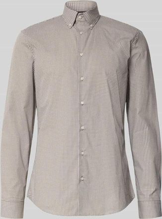 Jake*s Slim Fit Business-Hemd mit Button-Down-Kragen