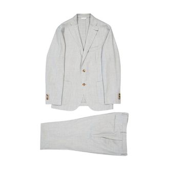 Boglioli Virgin Wool-Silk Suit - - Suits - Herren - Grau - 3XL