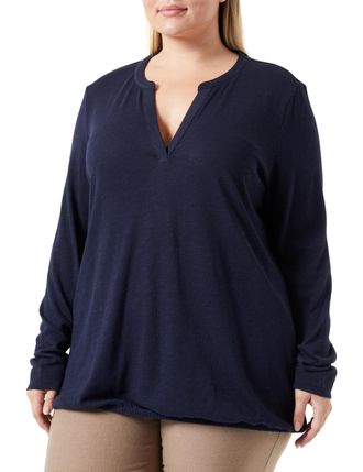 s.Oliver Damen T-Shirt Langarm Blue 34