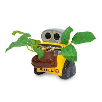 Silver Buffalo Disney Pixar Wall-E 4-Inch Ceramic Mini Planter with Artificial Succulent