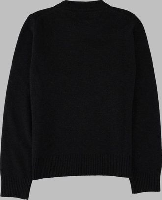 Ganni Intarsia Graphic Knit Sweater - Black