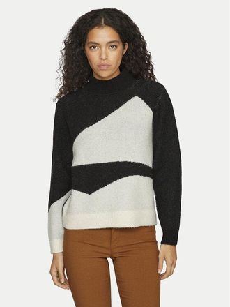 Vila Rollkragenpullover Cilia 14094212 Schwarz Regular Fit