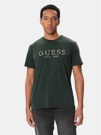 Guess T-Shirt M6BI73 K6674 Dunkelgr&uuml;n Regular Fit