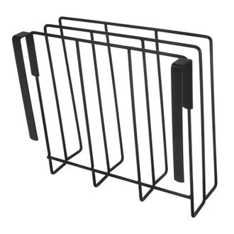 NUOBESTY Schneidebrettablage Doppellagig Schwarzer Organizer f&uuml;r Schneidebretter Einfache Montage ohne Bohren Praktisches K&uuml;chenregal f&uuml;r Schrankt&uuml;ren und Arbe