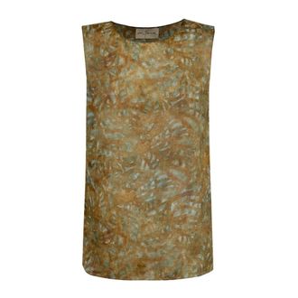 Cortana Lil- top de ramio trap print- - - Tops - Damen - Gelb - S