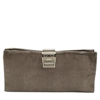 Chanel Pre-owned Leder Clutch - - Pre-owned - Damen - Grau - ONE SIZE
