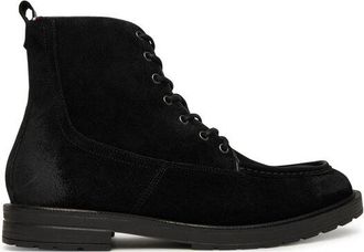 Tommy Hilfiger Schnürschuhe Cleated W Moc FM0FM05599 Schwarz