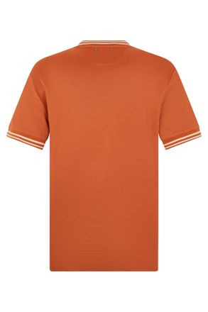 Golden Goose Mens T-Shirt Piqu&eacute; Orange Viscose T-Shirts And Polos