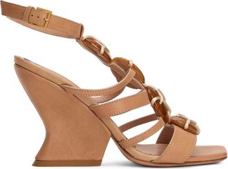 Alberta Ferretti Femme, Chaussures, Brun, Taille: 38 EU Sandales