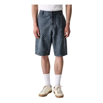Daily Paper Clothing Gewaschene Monogramm-Webshorts - - Shorts - Herren - Blau - L