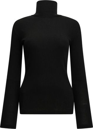 Max Mara Col roul&eacute; en laine Cono - Femme - Pulls - Noir - Taille: 38 FR