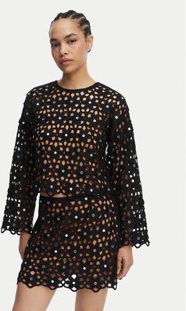 Michael Kors Bluse MS651ZMKNE Schwarz Regular Fit