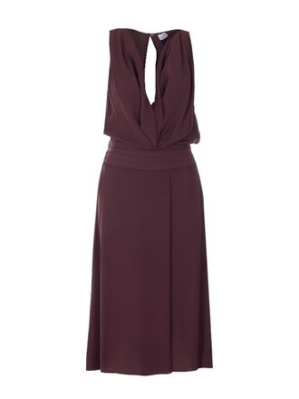 Elisabetta Franchi Robe Au Genou - Rouge
