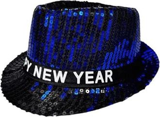 Generic Chapeau &agrave; paillettes pour homme et femme - Multicolore &agrave; paillettes - Chapeau cylindrique brillant - Costume de Venise - Accessoire de d&eacute;coration pour