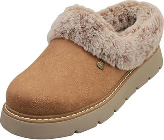 Skechers Femme Keepsakes Lite Cozy Blend Slippers, Chestnut Textile, 37 EU