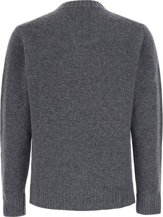 KANGRA Wool-Blend Crew Neck Sweater - Gray
