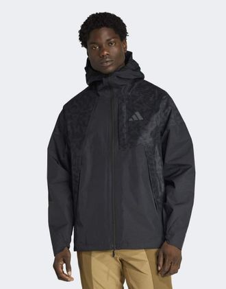 adidas adidas Performance - Terrex Xperior Hybrid Primeknit - Climaproof-Jacke mit 2,5-Lagen-Konstruktion in Schwarz