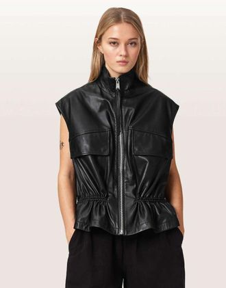 AllSaints Clay - Veste sans manches - Noir