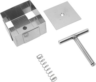 Generic Edelstahl -Lehmschneider Federbeladter Kolben Pr&auml;zisem Schneidhandwerk DIY -Kuchenschneider f&uuml;r Salate Desserts (Klein)