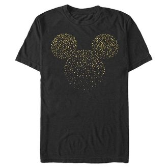 Disney Unisex Mickey Classic Hotfix Mickey Organic Short Sleeve T-shirt, Schwarz, XXL
