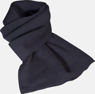 Hanseheld Strickschal aus 100% Schurwolle - Merino - Marine