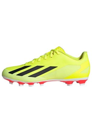 adidas Unisex X Crazyfast Club Flexible Ground Boots, Solar Yellow/Core Black/Cloud White, 42 EU