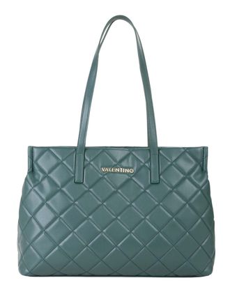 Valentino Shopper Schultertasche mit Laptopfach Ocarina Shopping Bag Bosco dunkelgr&uuml;n