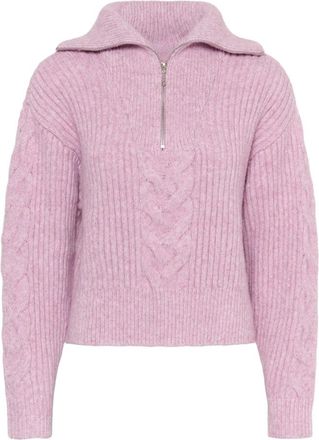 Saint Tropez Rollkragenpullover - - Knitwear - Damen - Lila - XL