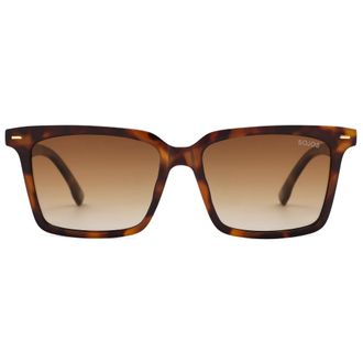 Sojos Retro Quadratisch Gro&szlig; Polarisierte Sonnenbrille Damen Herren Klassisch 70er Cateye brillen mit UV400 Schutz SJ2387, braun