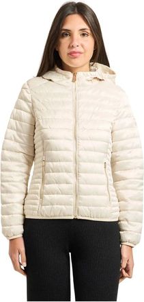 Yes-Zee YES Zee, Femme, Vestes, Beige, Taille: 46 FR Quilted Jacket