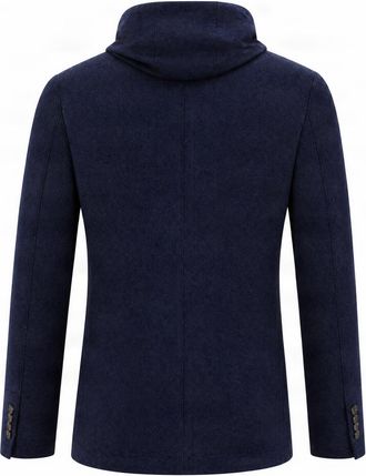 Eleventy Hooded Single-Breasted Blazer - Navy