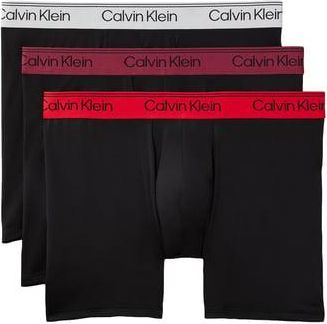 Calvin Klein Lot de 3 boxers longs en microfibre stretch