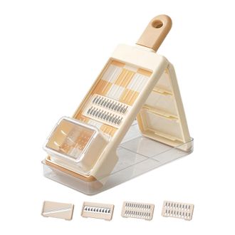 Generico Gem&uuml;seschneider - 4-in-1 Lebensmittelreibe | Karottenreibe f&uuml;r den Haushalt | f&uuml;r K&uuml;che, Haushalt, Restaurant, Salat, K&auml;se, Kartoffeln, Karotten