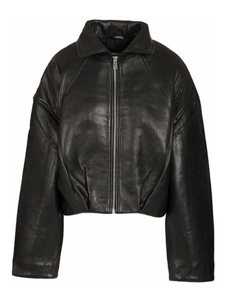 Rotate Lederjacke - Schwarz