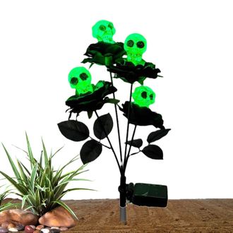 Generic Lights - Gr&uuml;ne Rose Totenkopf Powered Graveyard Lamp | Frightening Decor Your and Thanksgiving FLightsThanksgiving Festlichkeiten mit dieser Power, 4 