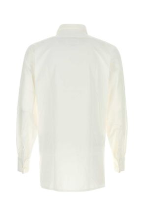 Maison Margiela Mens White Poplin Shirt Tessuto Primario: Cotone Camicie