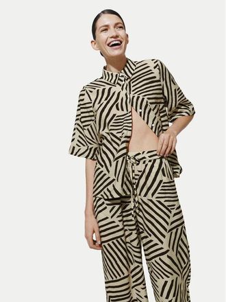 Vila Hemd Sasja 14102850 Beige Loose Fit